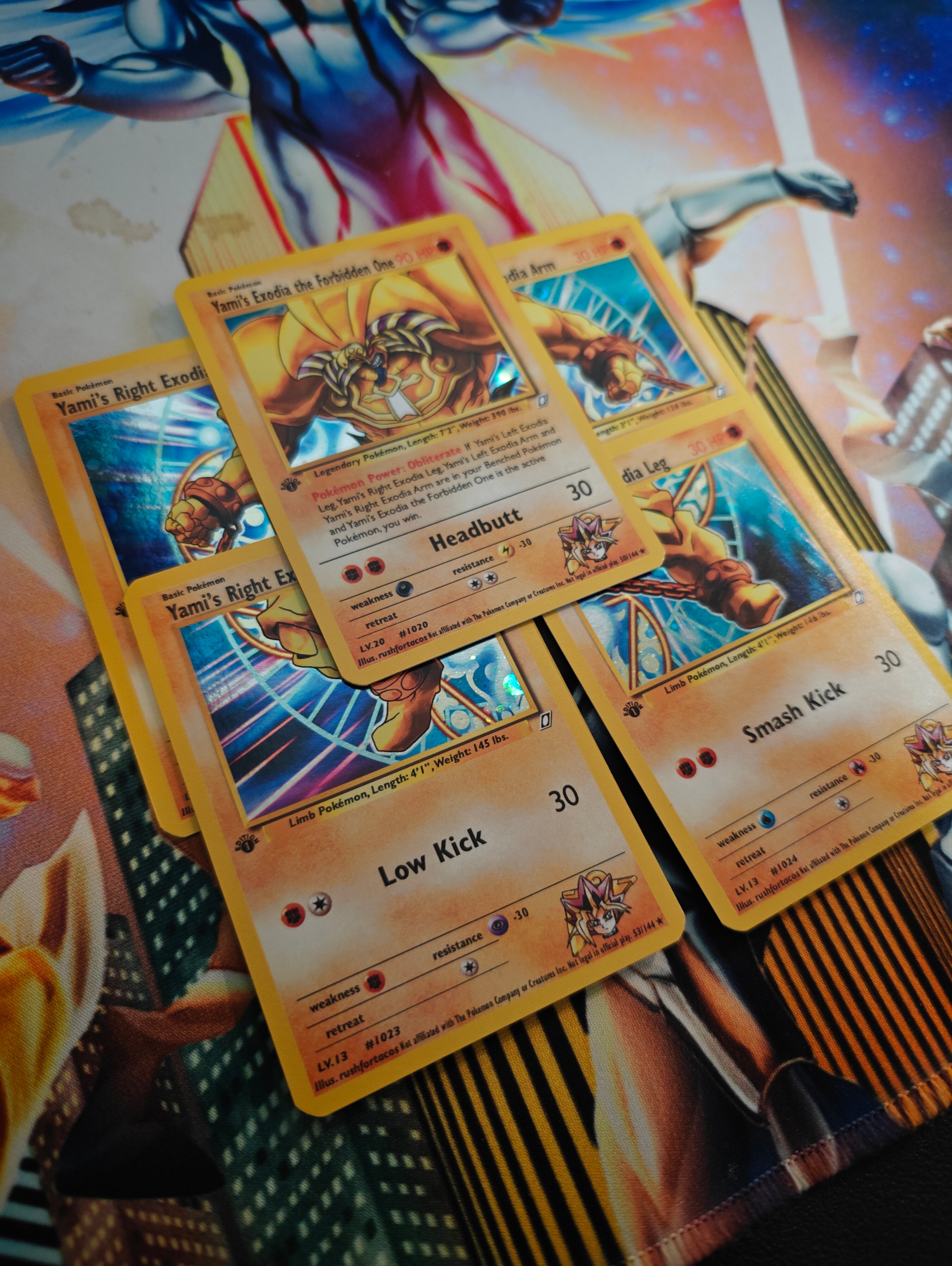 Yami Yugi's Exodia Pokemon Style Custom Orica card – RushforTacos ...