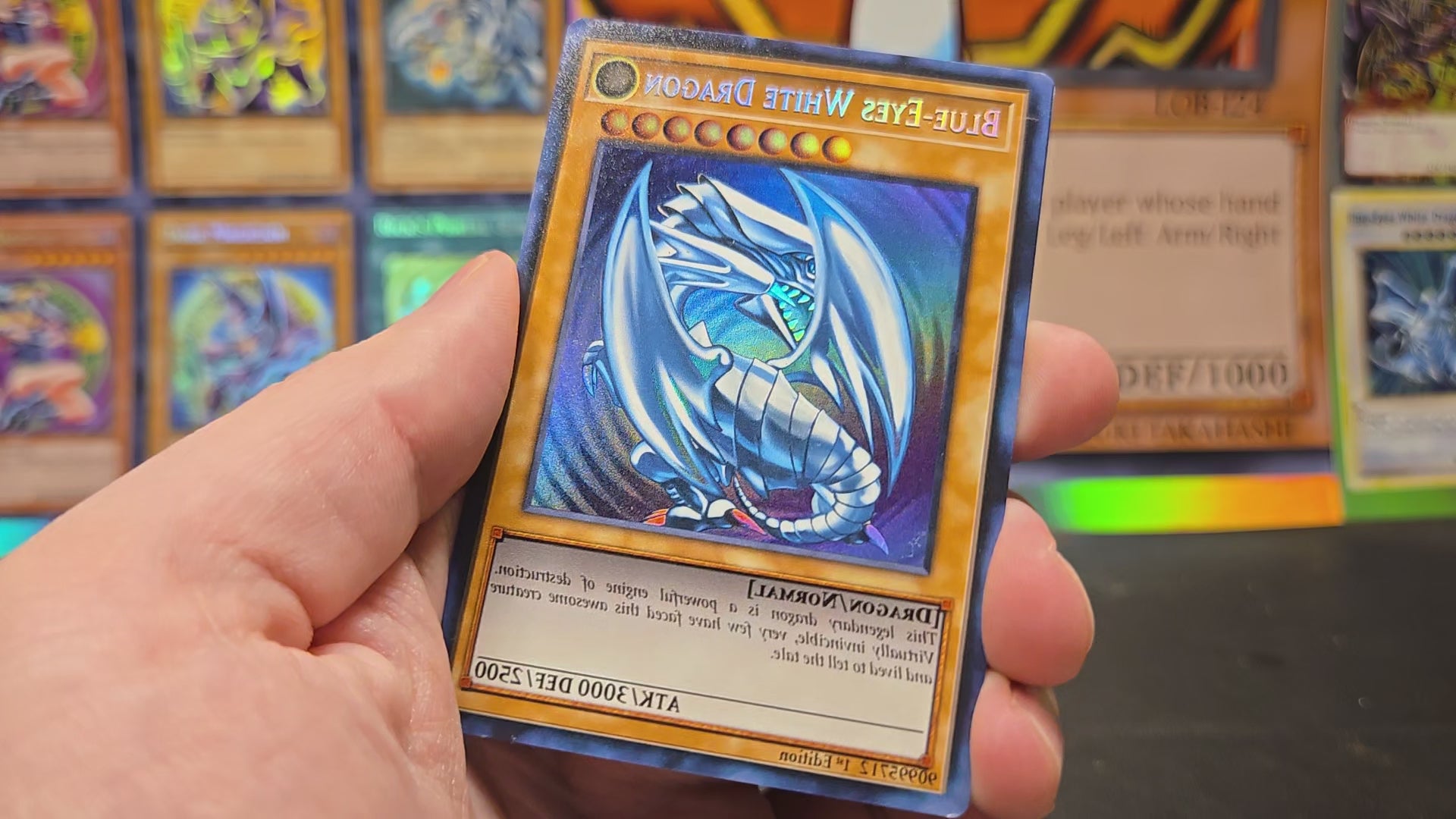 Reversed Blue Eyes double sided Custom Orica card – RushforTacos Custom ...