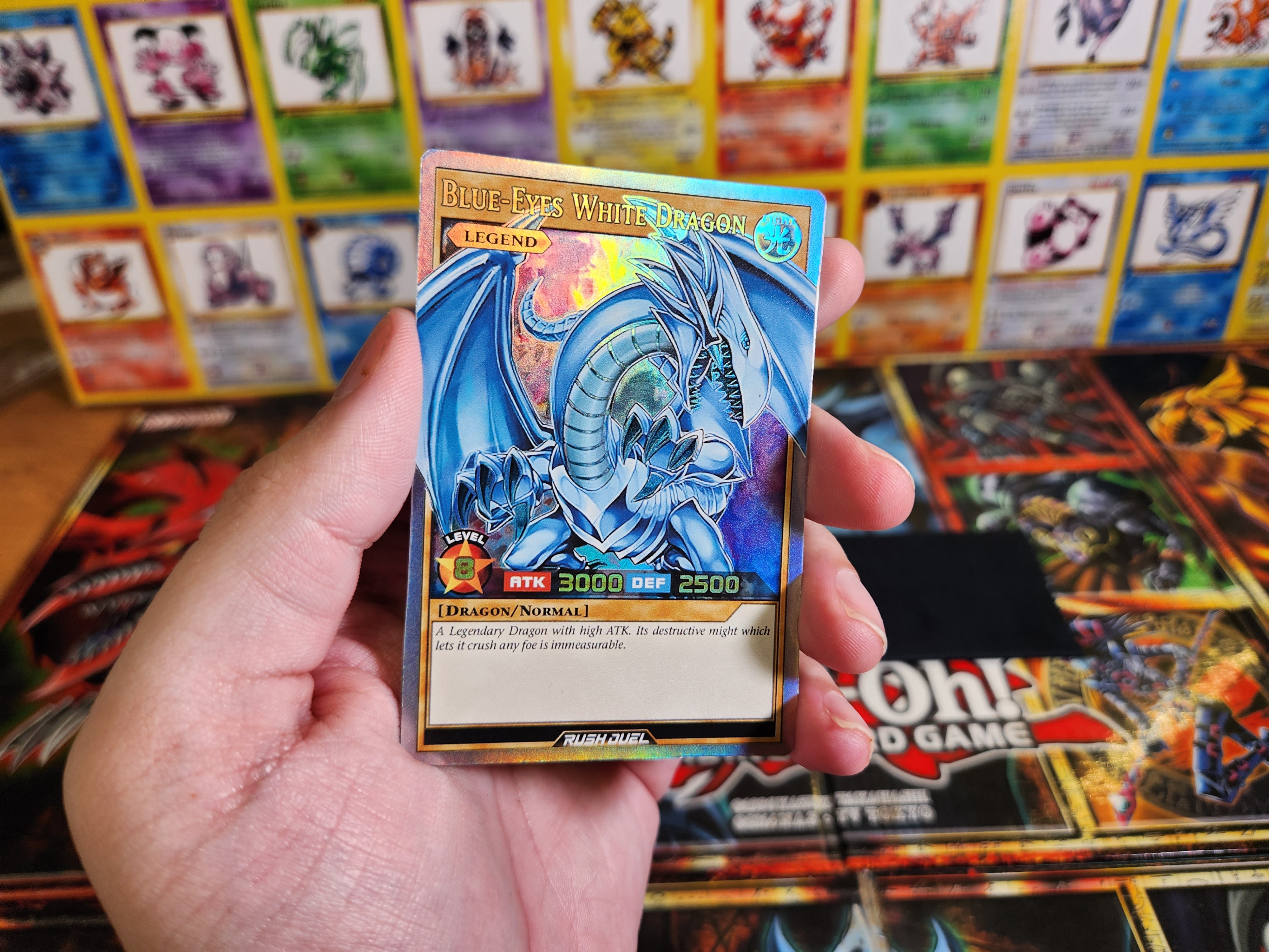 Rush Duel Blue-Eyes White D4agon EnglishCustom Orica card ...