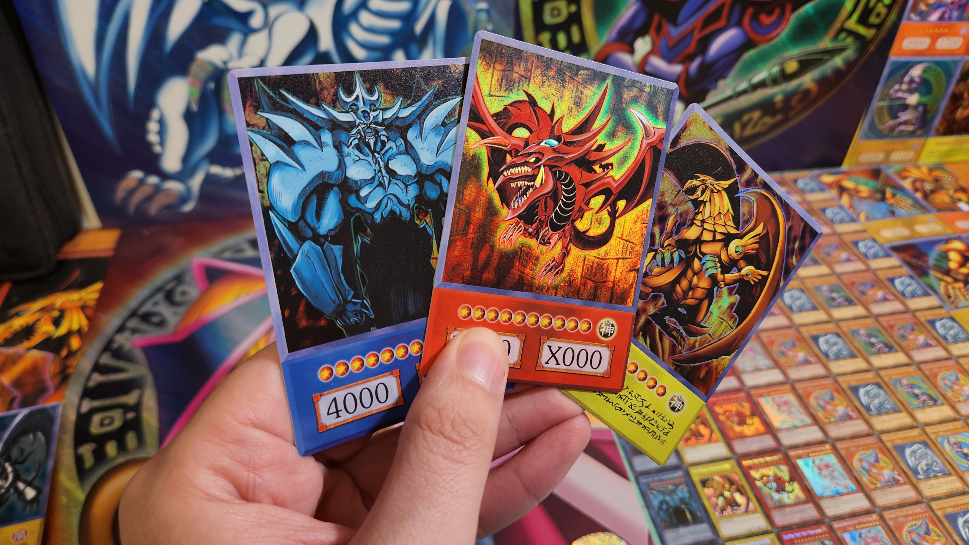 Anime Style Slifer Obelisk and Ra God card Set Custom Orica cards ...